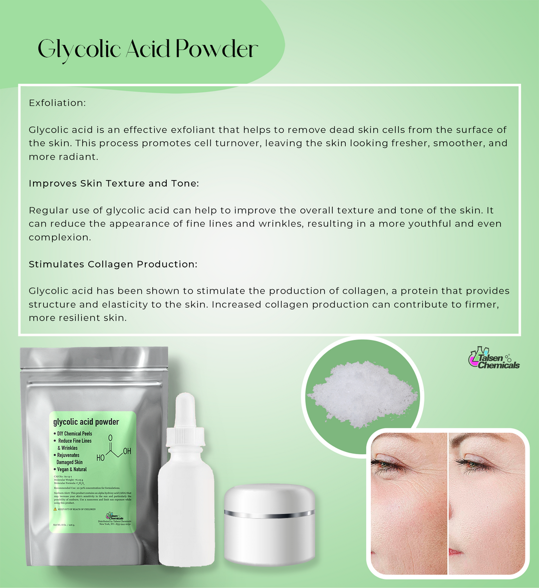 Glycolic Acid Powder – TALSEN CHEM