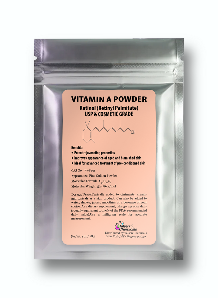 Retinyl Palmitate (Vitamin A) Powder – TALSEN CHEM