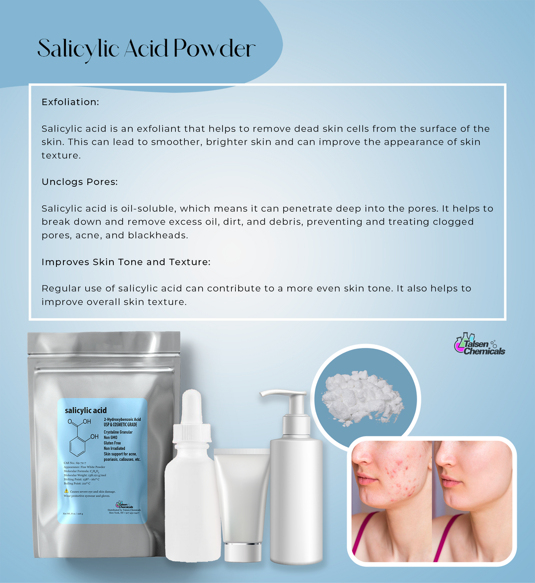 Salicylic Acid Powder – TALSEN CHEM